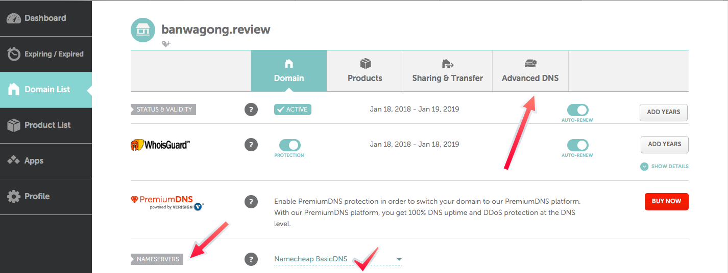 NameCheap域名解析教程 —— BasicDNS - 知乎