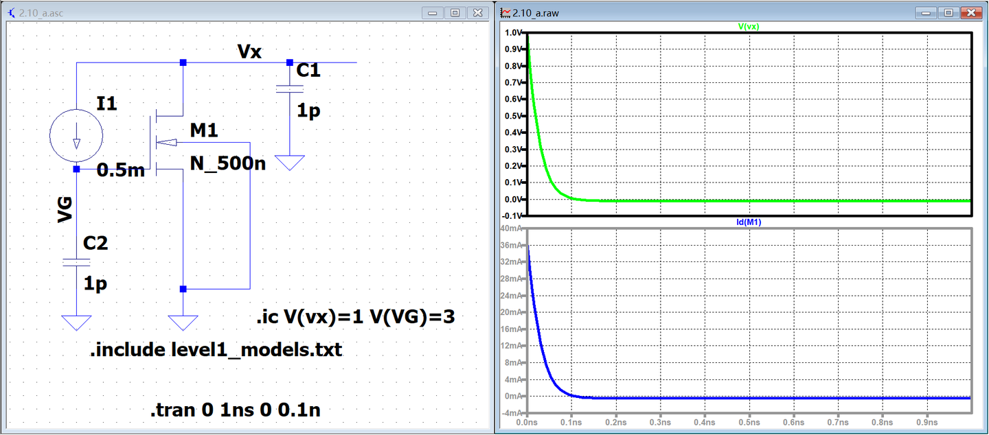 拉扎维CMOS模拟集成电路课后习题spice仿真（CHAPTER 2 Basic MOS Device Physics） - 知乎