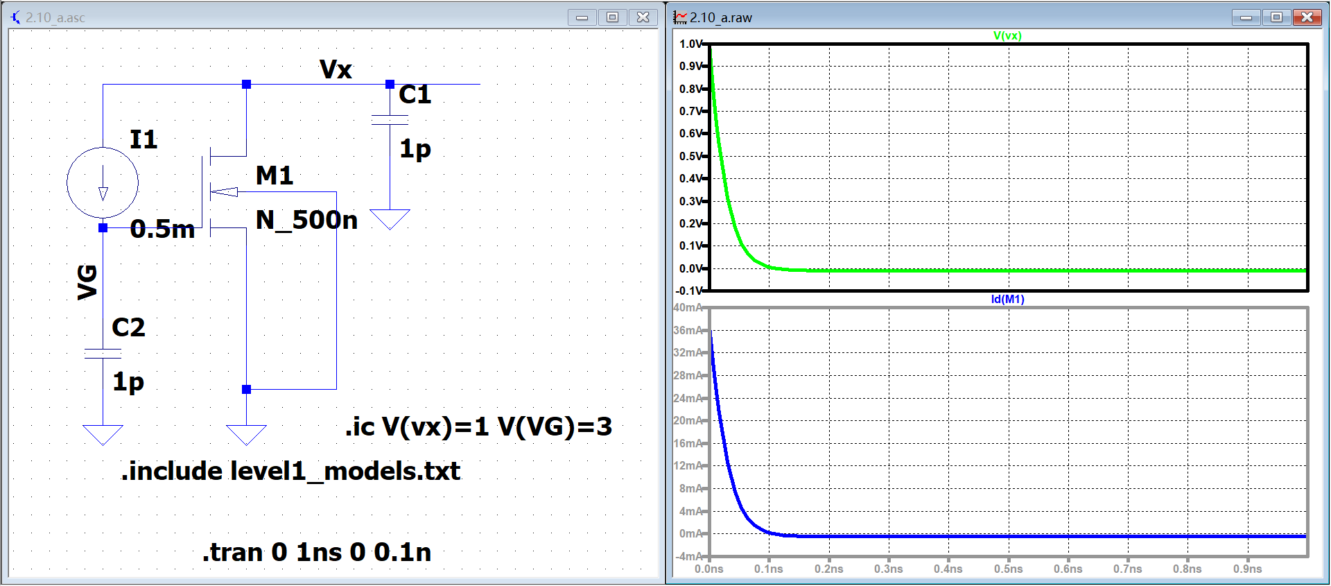 拉扎维CMOS模拟集成电路课后习题spice仿真（CHAPTER 2 Basic MOS Device Physics） - 知乎