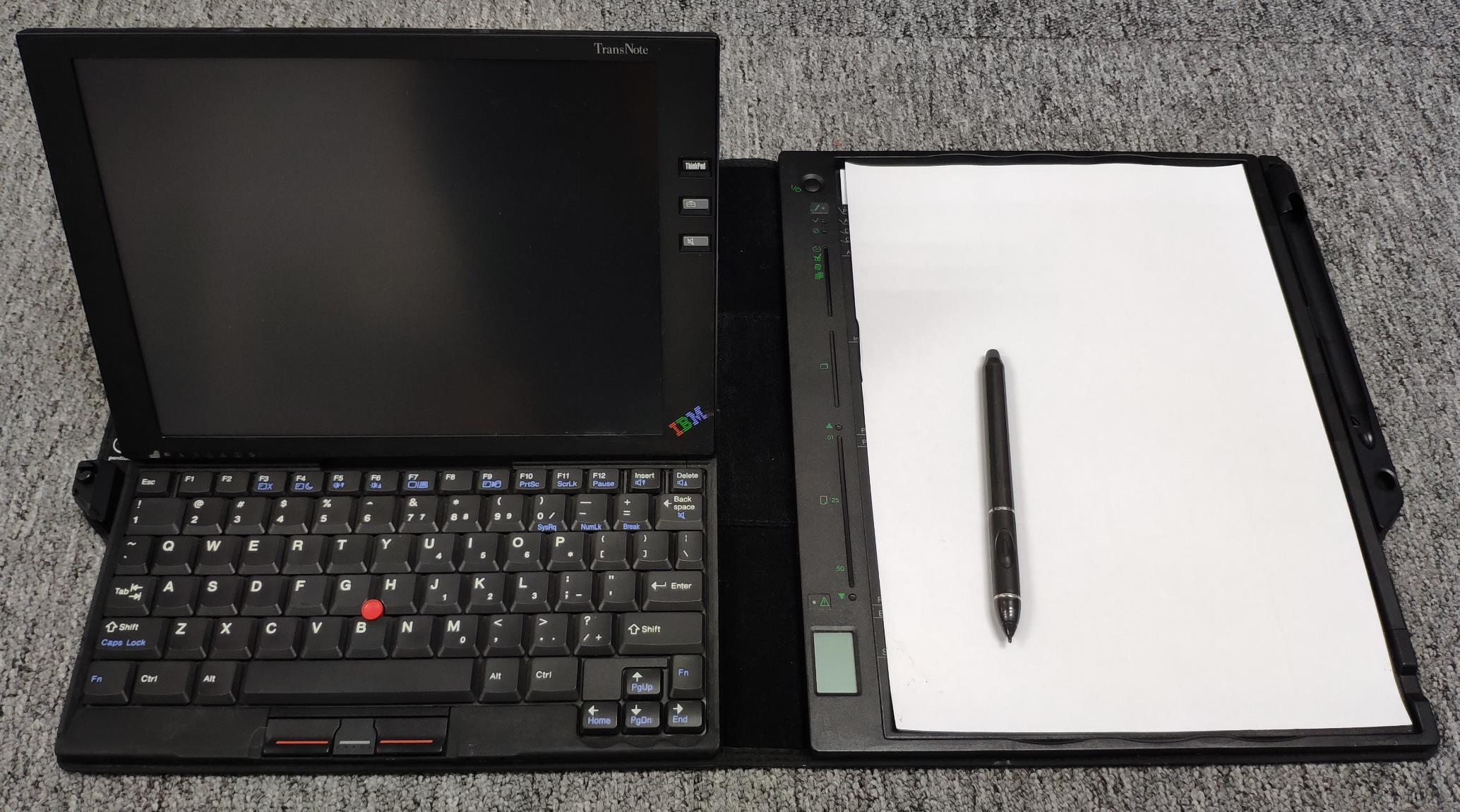 2001年ThinkPad TransNote：笔记本+手写输入+两段翻转屏幕 - 知乎