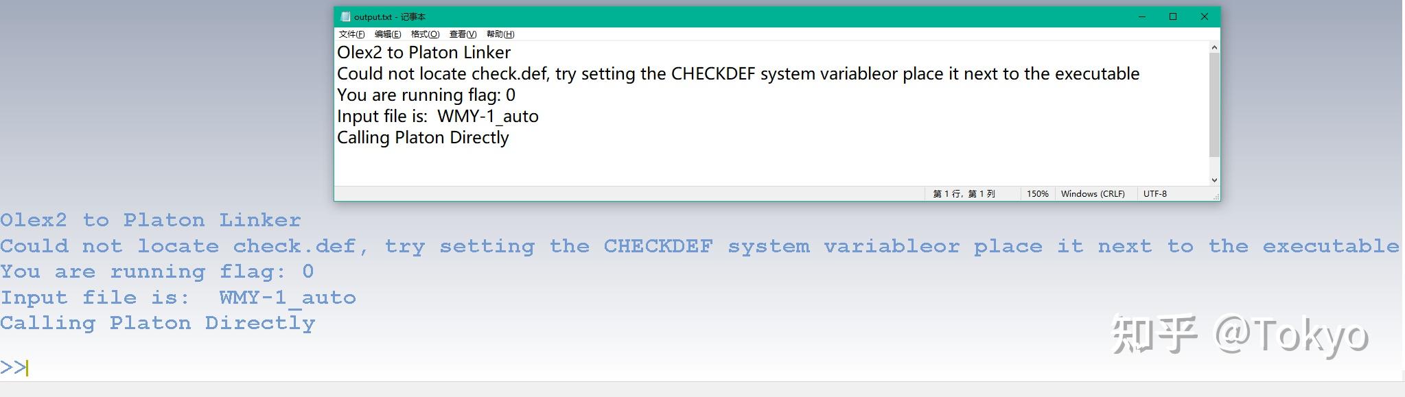 Olex2调用PLATON时提示无法定位check.def - 知乎