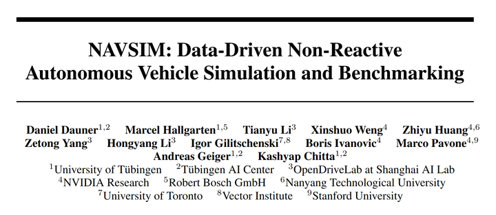 论文解读之 NAVSIM: Data-Driven Non-Reactive Autonomous Vehicle Simulation and Benchmarking - 知乎