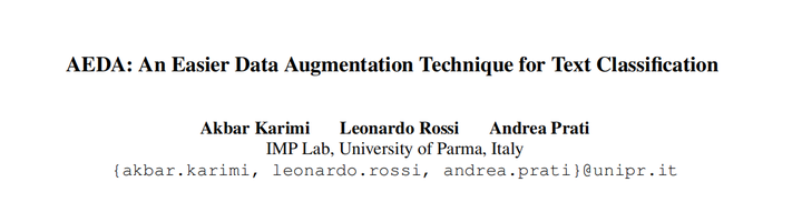 论文阅读——AEDA：An Easier Data Augmentation Technique for Text Classification(一种用于文本分类的更简单数据增强技术) - 知乎
