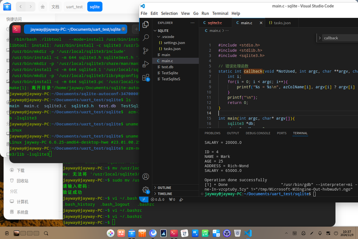 C语言开发sqlite3嵌入式应用简单流程示例 - 知乎