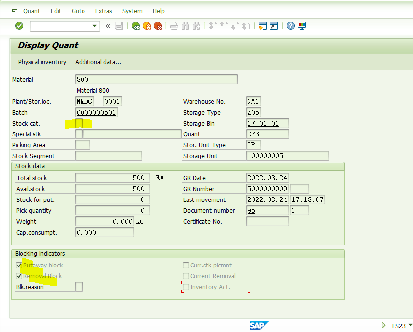 SAP WM初阶LS07冻结Quant - 知乎
