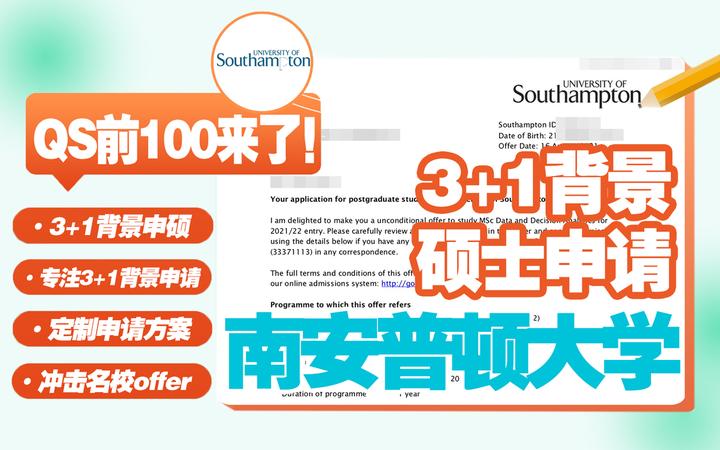 3+1背景申硕 | SQA-HND拿下QS前100 - 知乎