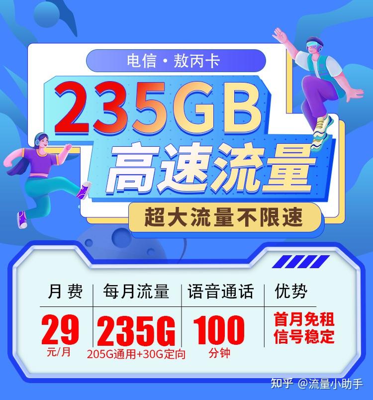 29 元 235G+100 分钟，电信敖丙卡值得办吗？深度测评来了 - 知乎