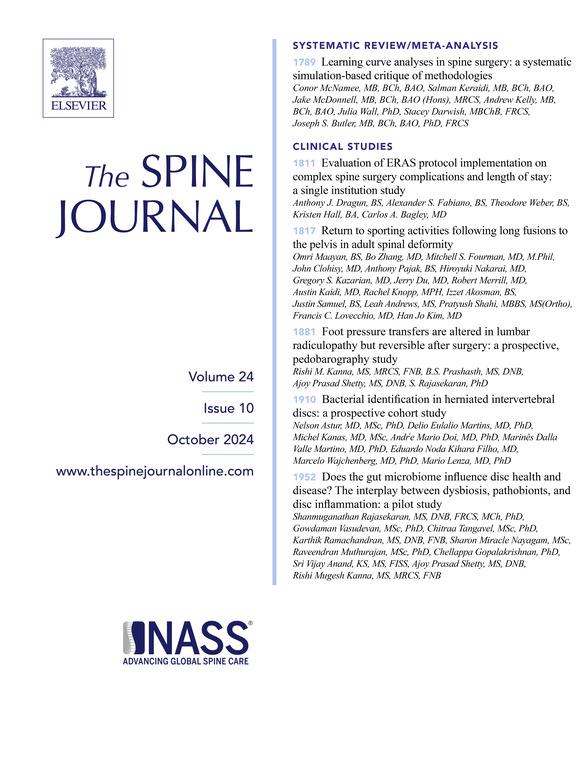潜力刊《Spine Journal》直冲1区TOP的医学期刊，含金量爆表 - 知乎