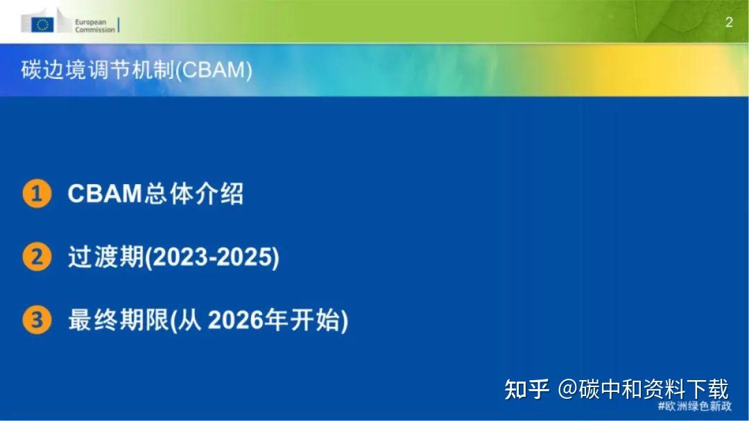 CBAM官方解读PPT！碳边境调节机制总体介绍、过渡期和最终期限 - 知乎