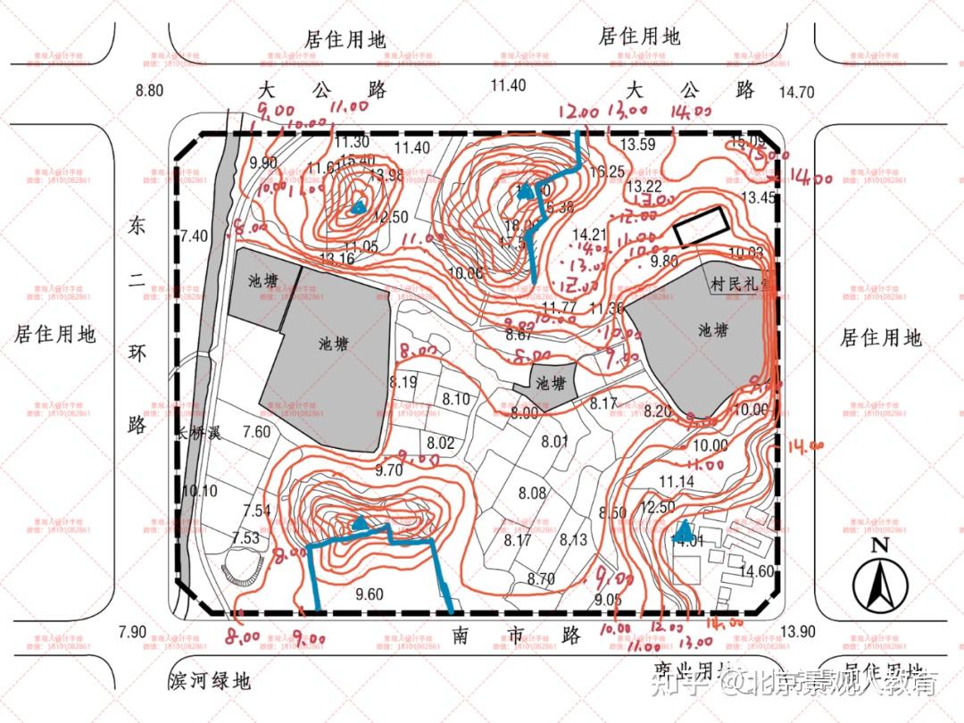 【景观人原创设计干货系列】等高线梳理秘笈！搞定等高线，就这么简单！ - 知乎