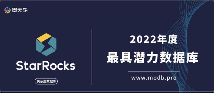 StarRocks荣获2022年度最具潜力数据库奖 - 知乎