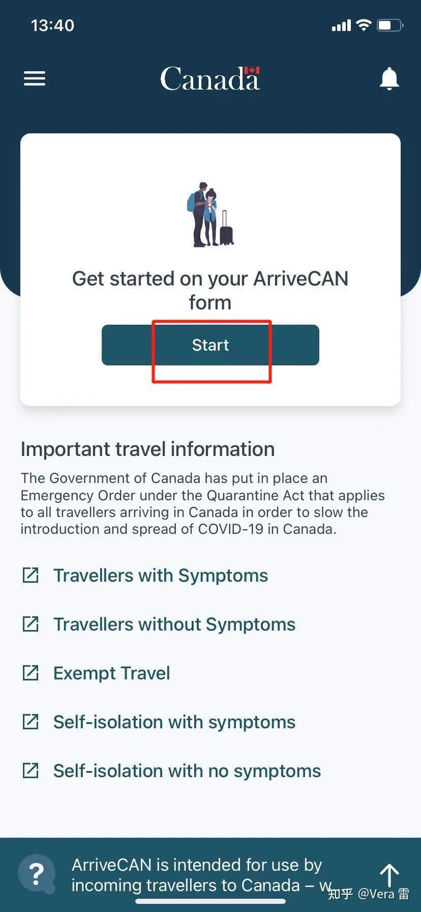 加拿大入境ArriveCAN填写指南 - 知乎