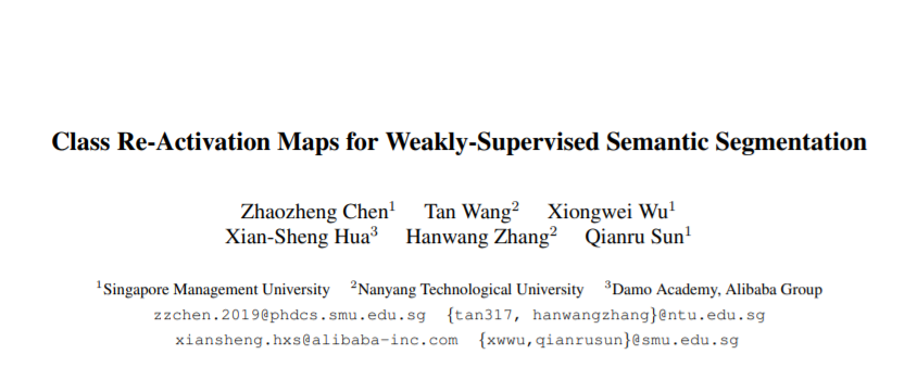【CVPR2022】弱监督语义分割的类重新激活图 - 知乎