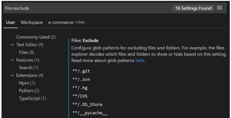 在VSCode中设置忽略文件夹和文件搜索 python引用排除 - 知乎