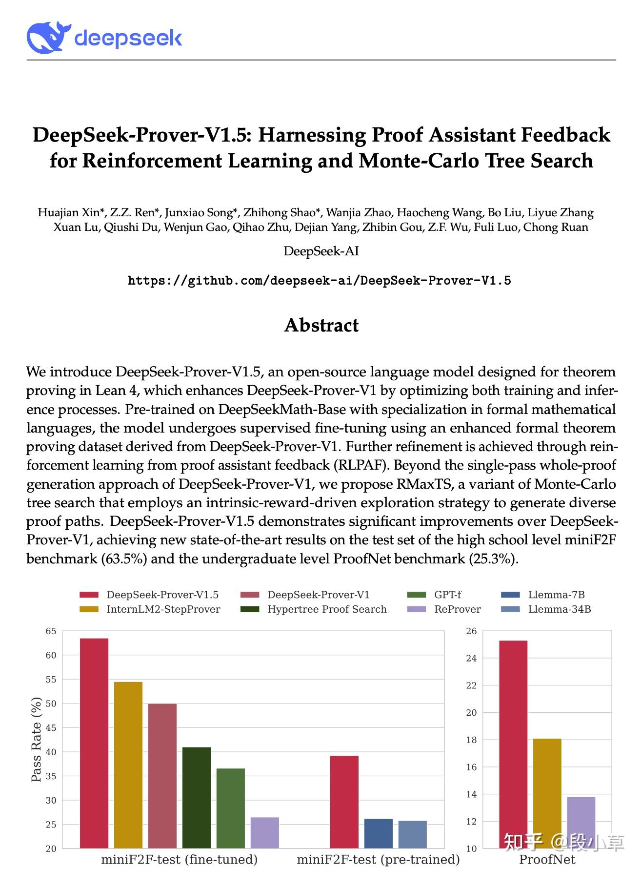 如何评价 Deepseek 新发布的 DeepSeek-Prover-V2-671B 模型? - 知乎