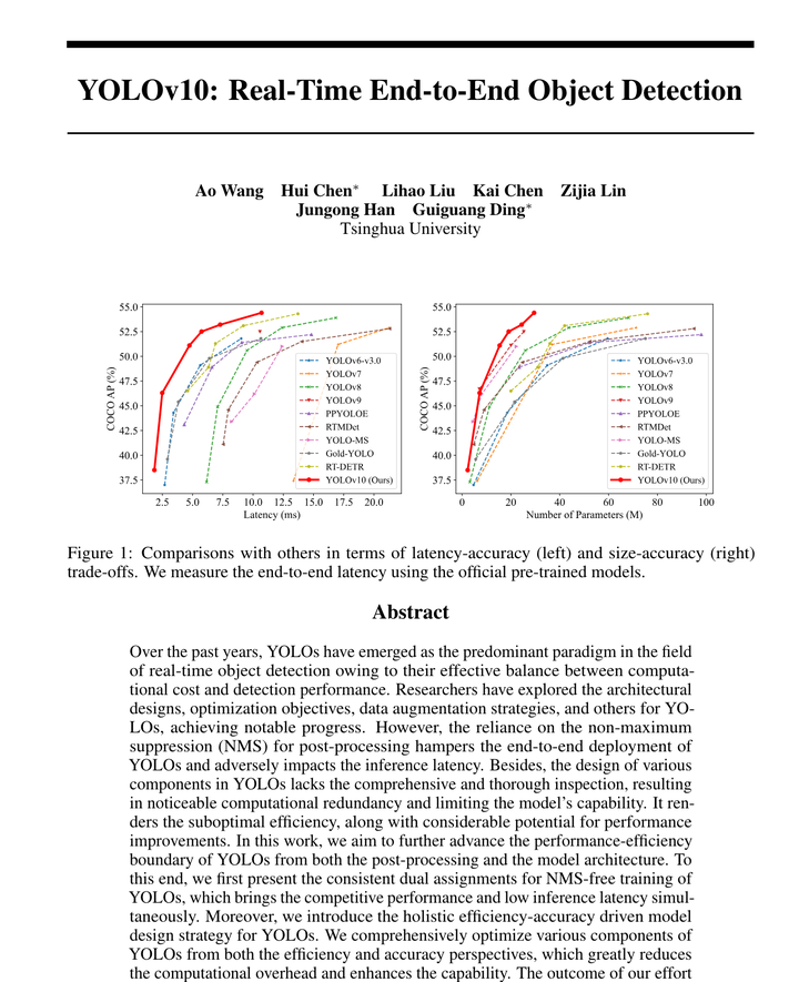 YOLOv10: 实时端到端目标检测 - 知乎