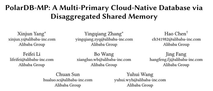 【论文笔记】PolarDB-MP: A Multi-Primary Cloud-Native Database via Disaggregated Shared Memory - 知乎