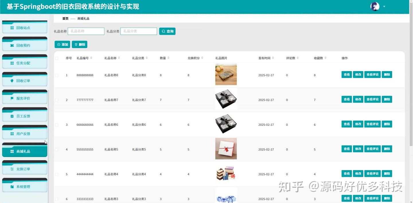 旧衣回收系统源码 Java+SpringBoot+Vue 前后分离 - 知乎