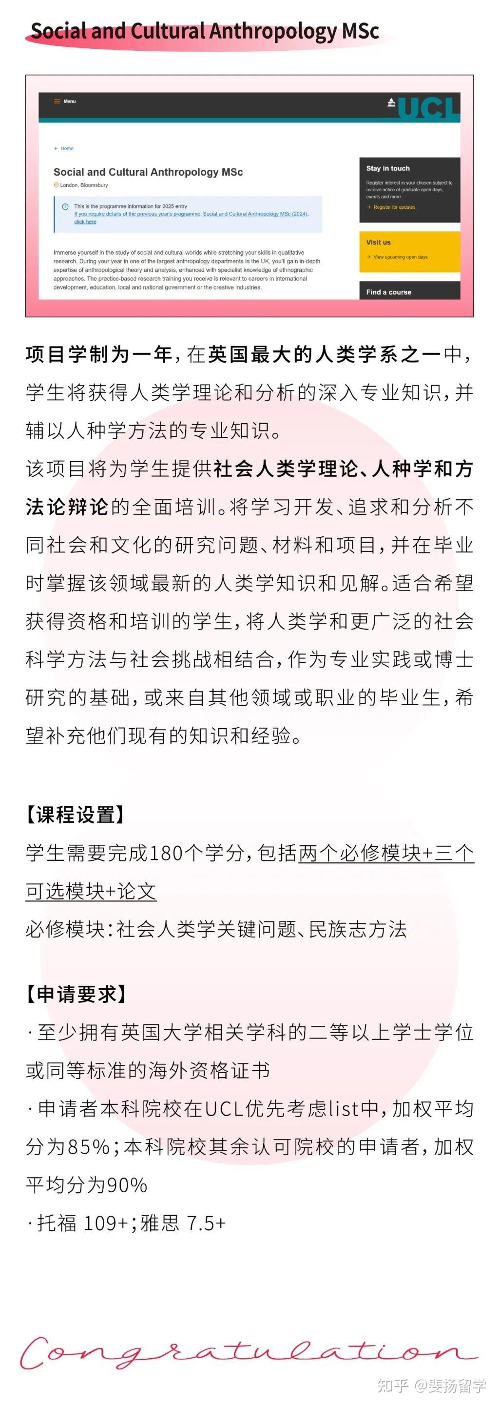 25Fall硕士offer|【UCL-社会文化人类学】世界顶尖领域 - 知乎