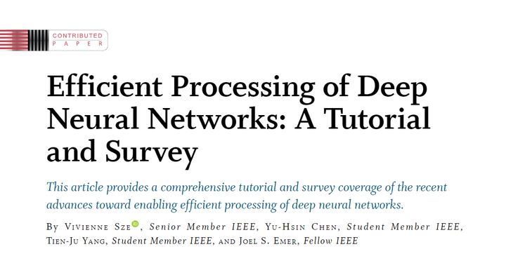 深度神经网络的高效处理：教程与综述 译文 Part1 - 知乎