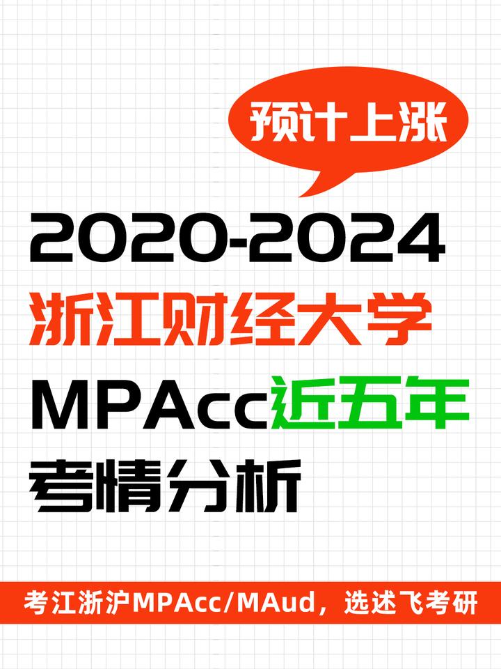 浙财MPAcc | 2020-2024浙江财经大学MPAcc近五年考情分析 - 知乎