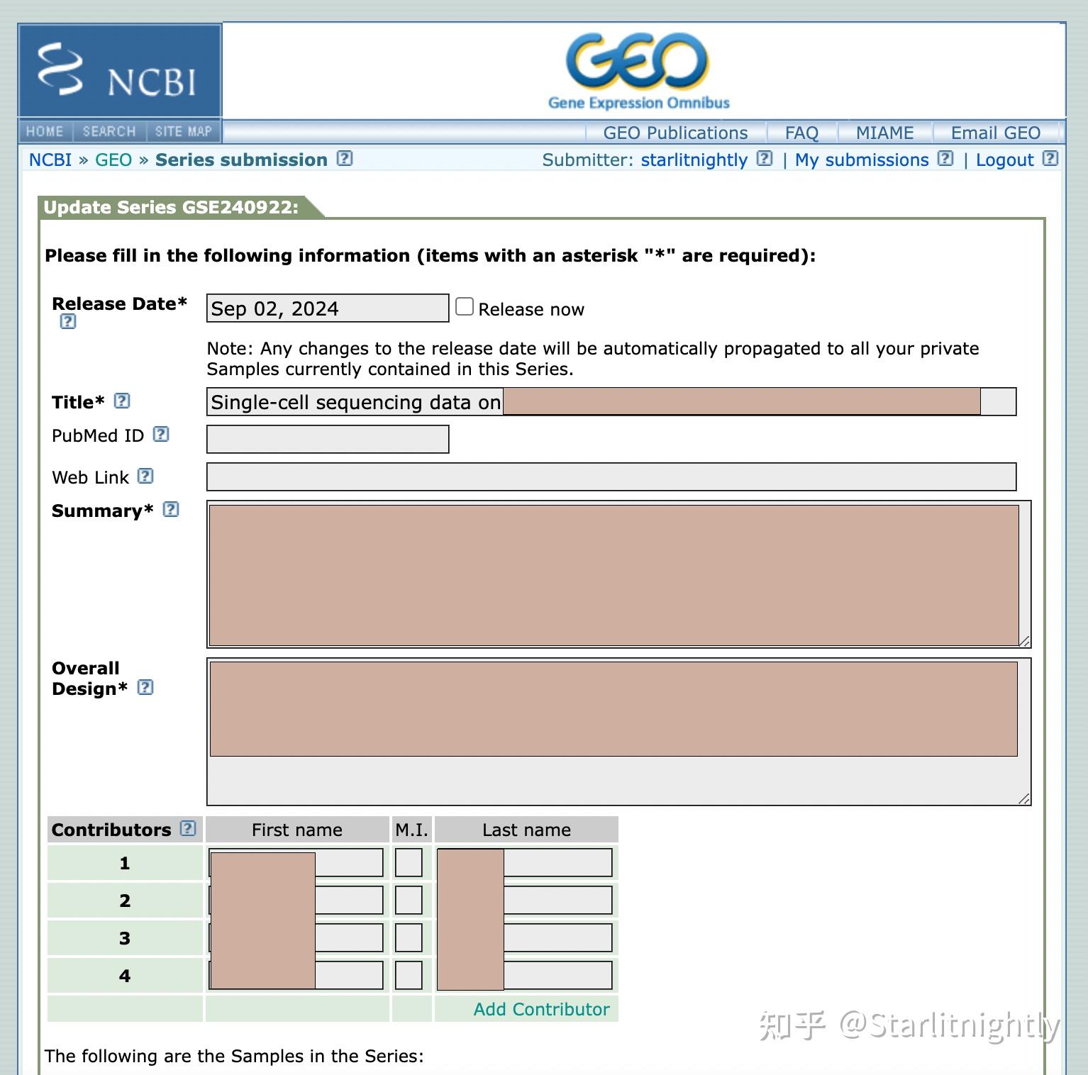 ncbi上传数据biosample上传后想修改samplename怎么办啊？ - 知乎