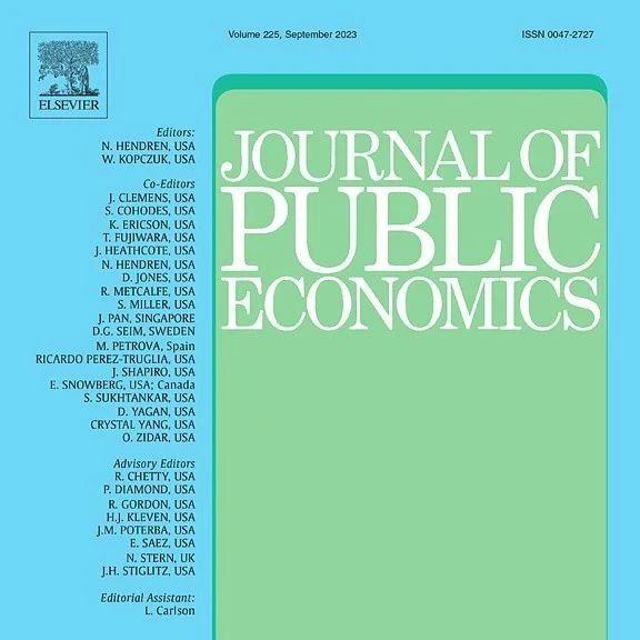 新刊速递 | JoPE：Journal of Public Economics | February 2024 目录及内容提要 - 知乎