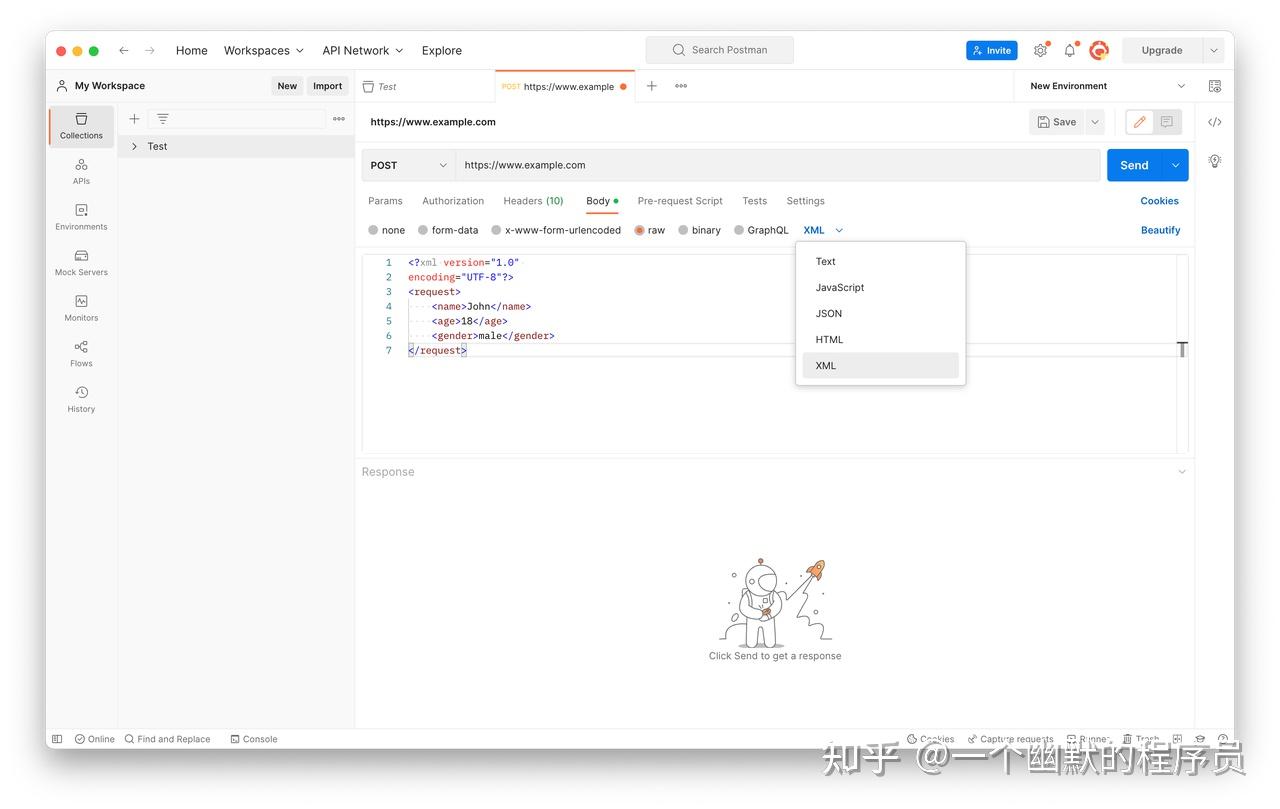 Postman 发送 POST XML 请求，新手教程 - 知乎