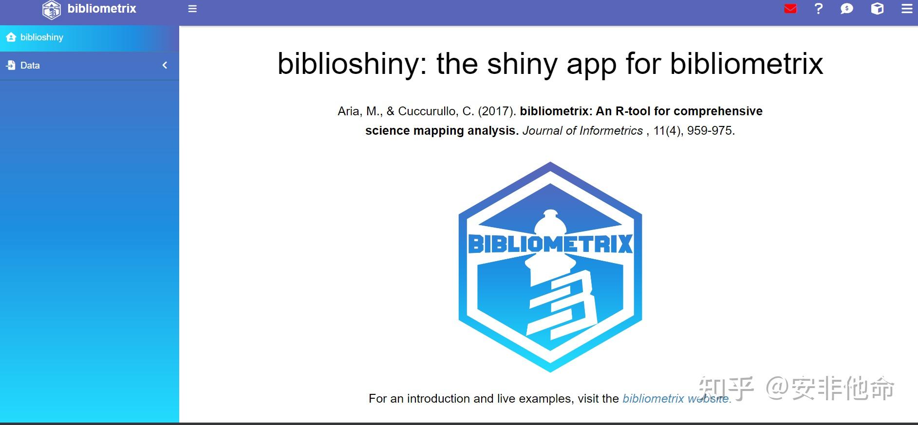 安装bibliometrix时为啥出现这个现象，显示没有biblioshiny这个函数？ - 知乎