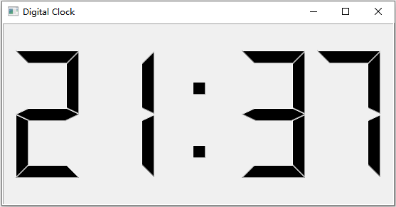 Qt官方示例-数字时钟 - 知乎