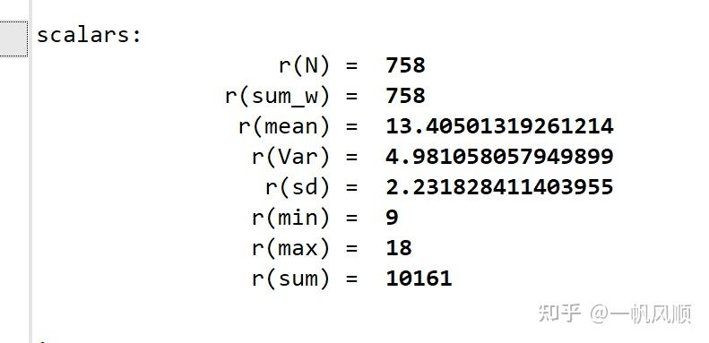 Stata 命令运行结果的存储与调用 - 知乎