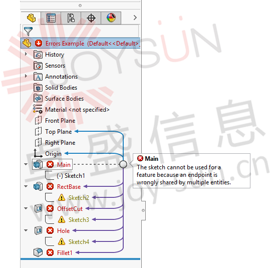 在SOLIDWORKS中如何使用“错误提示”对话框进行故障排除 - 知乎