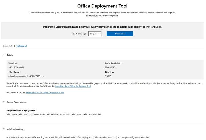 利用 ODT(Office Deployment Tool) 部署正版 Microsoft Office 办公套件 - 知乎