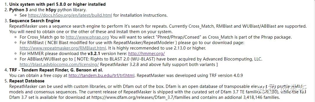 RepeatMasker：重复序列预测软件安装 - 知乎