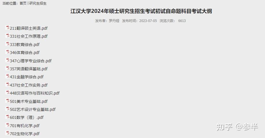注意！又一波院校发布24考研考试大纲！ - 知乎