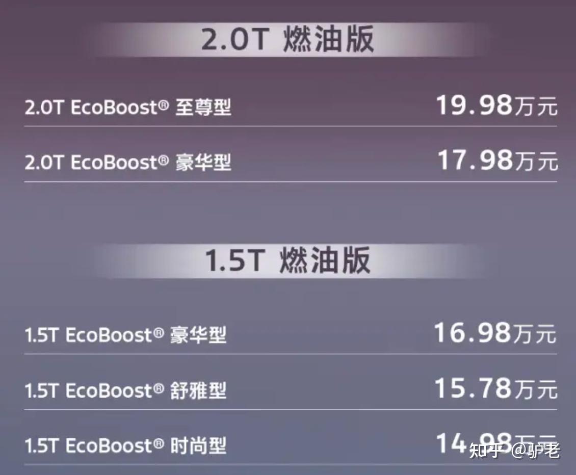 25款福特蒙迪欧上市，1.5T燃油版14.98万起，1.5T混动版17.78万起 - 知乎