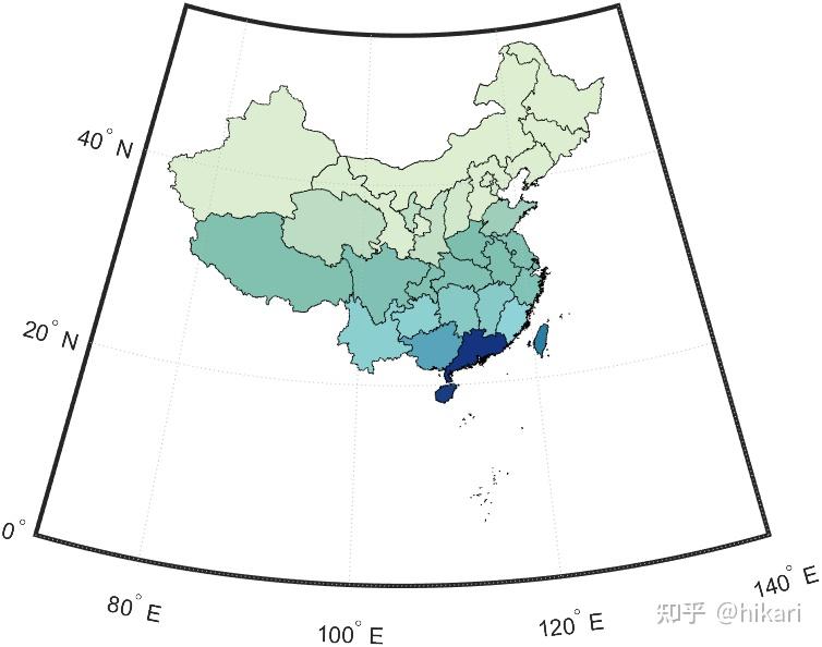 MATLAB | 中国地图绘制 - 知乎