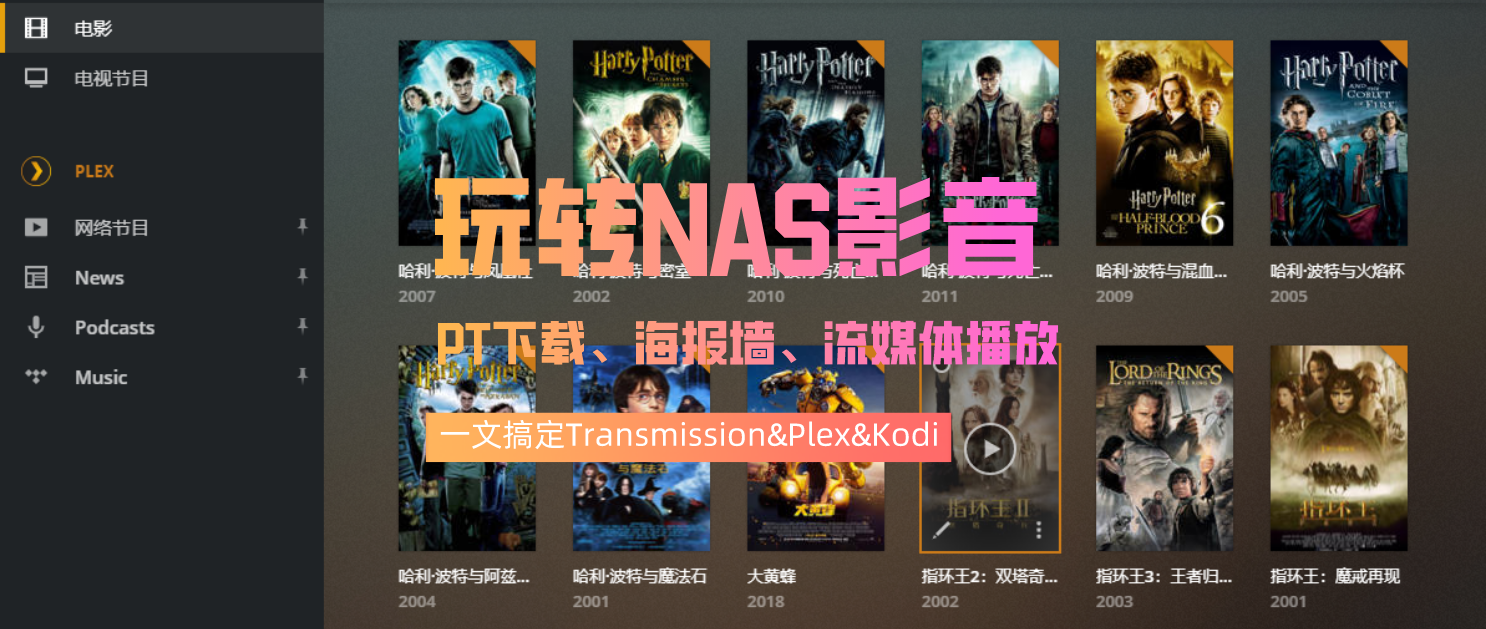 玩转NAS影音，可能你只差Plex&Kodi的距离！PT下载、海报墙、流媒体播放一文搞定！ - 知乎