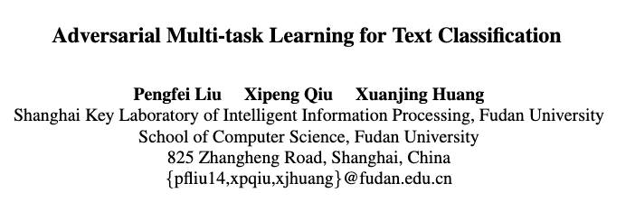 Adversarial Multi-task Learning for Text ... - 知乎