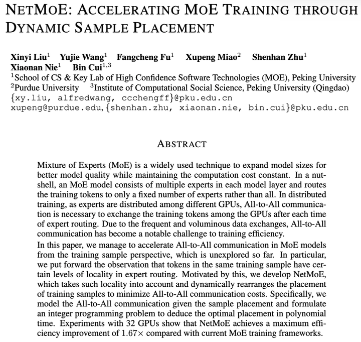 ICLR 25好文：动态样本放置加速MoE大规模训练 - 知乎