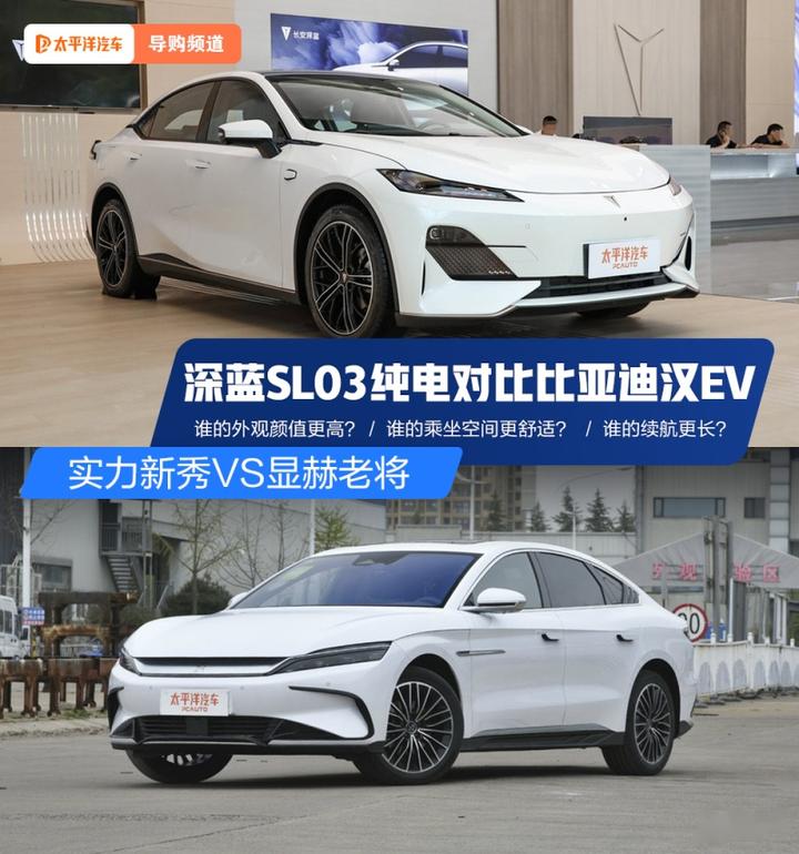 实力新秀VS显赫老将 深蓝SL03纯电对比比亚迪汉EV - 知乎