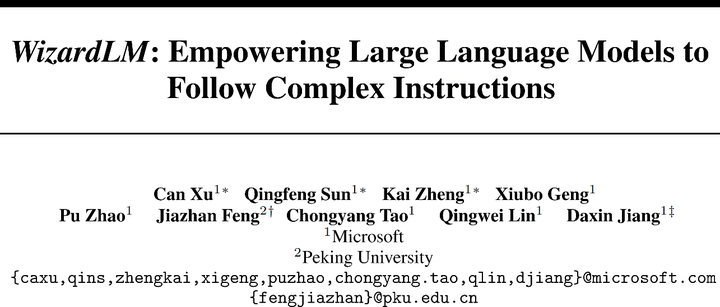 WizardLM: LLMs通过自动生成指令实现超过90% ChatGPT性能提升 - 知乎