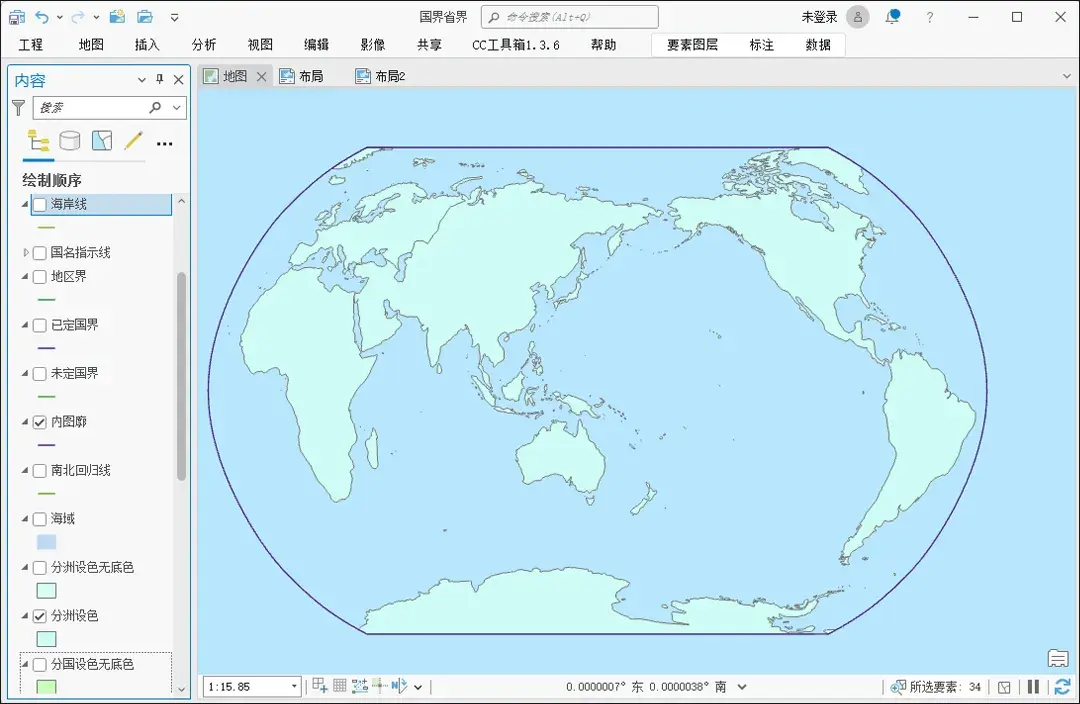 矢量SHP格式的标准版世界地图 - 知乎
