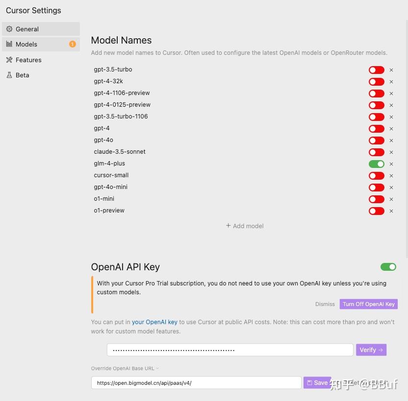 将GLM-4-Plus大模型应用到Cursor中 - 知乎