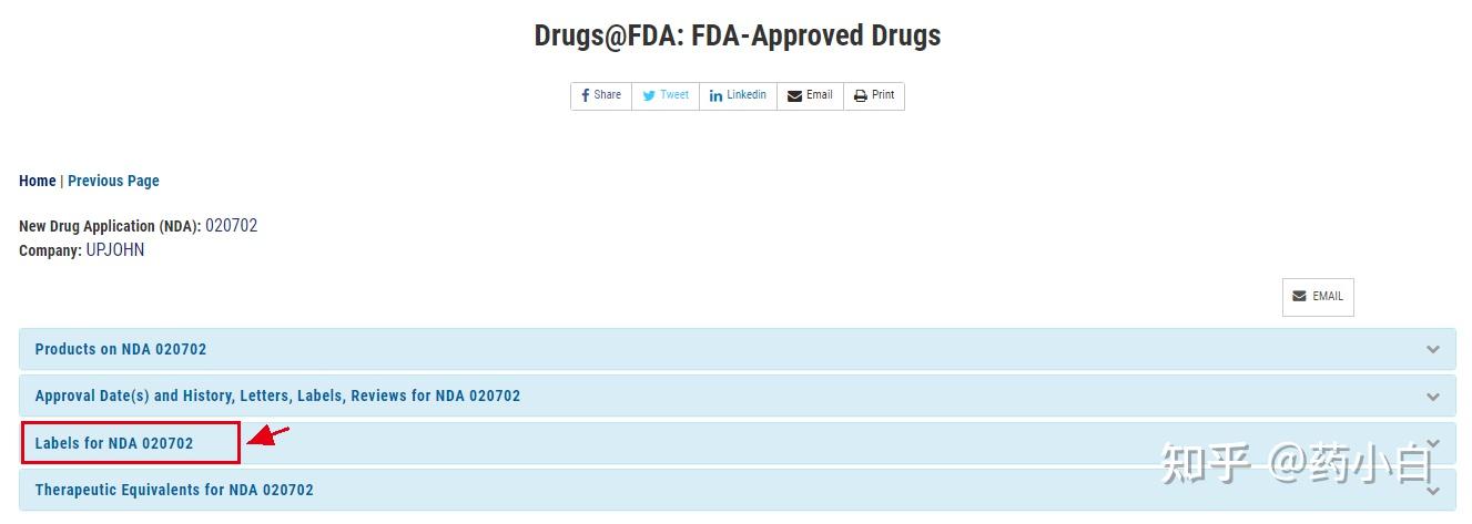 怎么在FDA上查药品说明书？ - 知乎