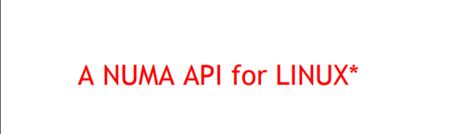 Manpage of NUMA API - 知乎