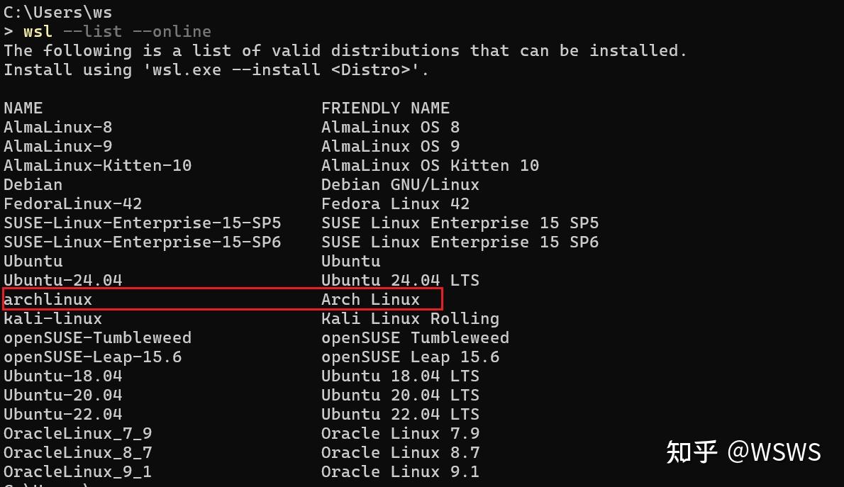 WSL2 安装 Arch Linux —— In The Arch Way - 知乎
