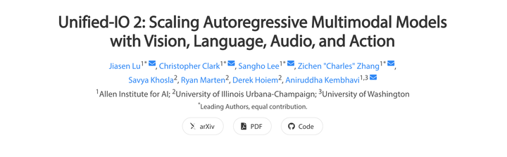 文章多模态大模型系列：Unified-IO 2 - 知乎