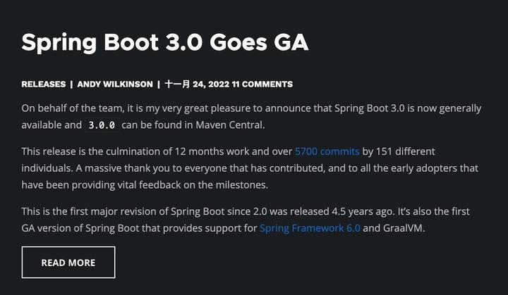 Spring Boot 3 和 Spring Framework 6 使用 Java 17 和 Jakarta EE 9，使用 GraalVM 支持原生Java - 知乎