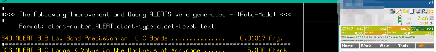CheckCIF-B级警报PLAT340(碳碳键精度) - 知乎